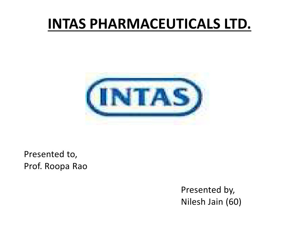 Intas Pharmaceuticals (Intro. & Six Box) | PDF | Business