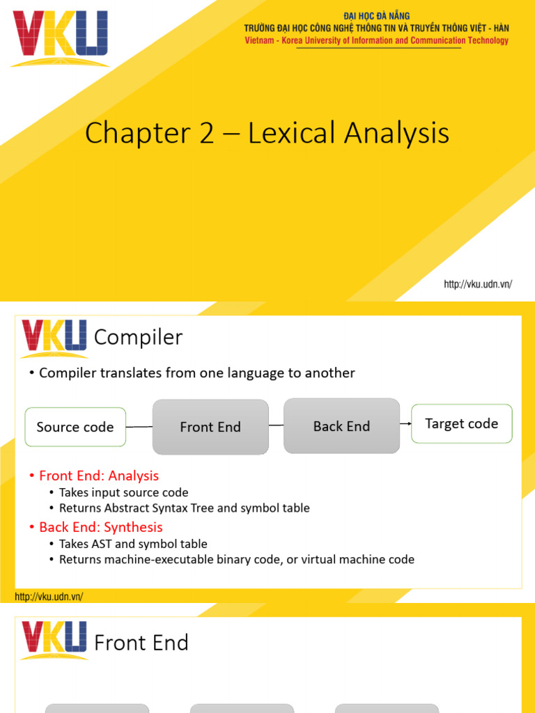 Chapter2-Lexical Analysis | PDF | Parsing | Compiler