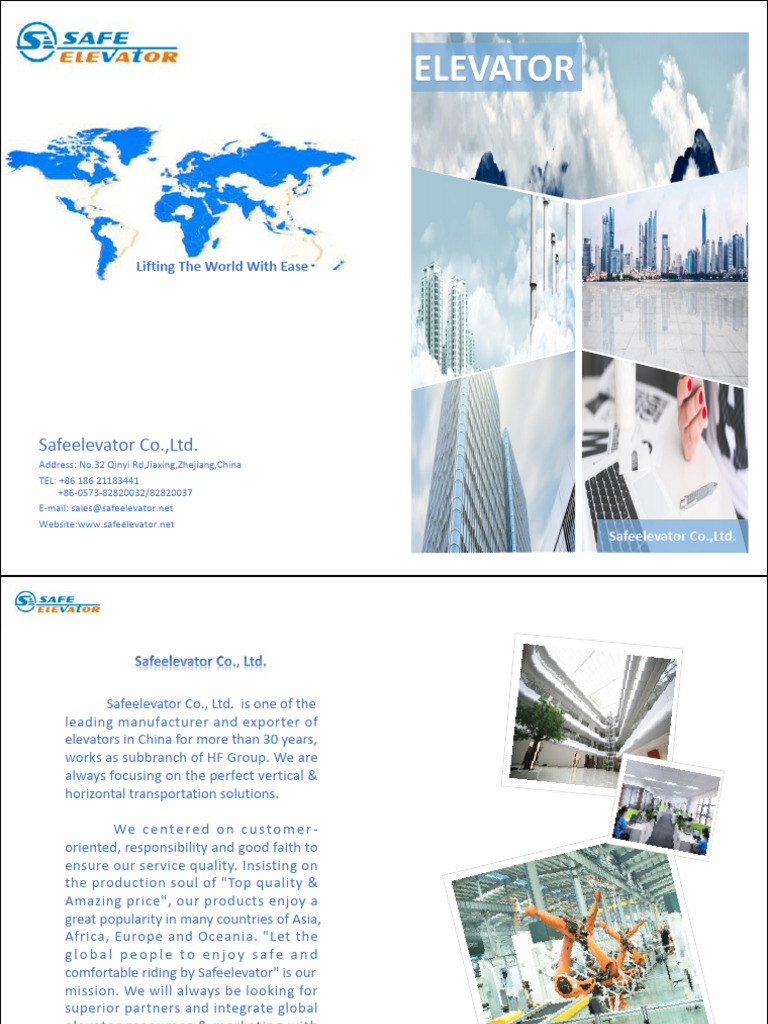 Elevator-Catalogue | PDF | Elevator | Escalator