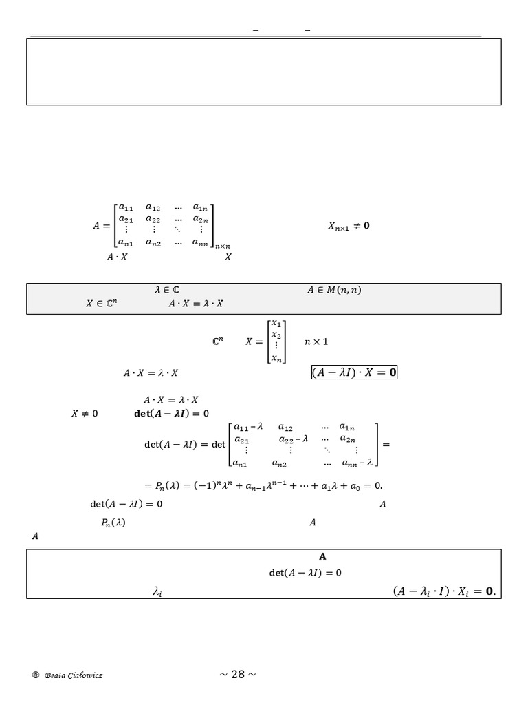 Section 4 Eigenvalues and eigenvectors Lecture (1) | PDF | Eigenvalues ... Section 4 Eigenvalues and eigenvectors Lecture (1) | PDF | Eigenvalues ...