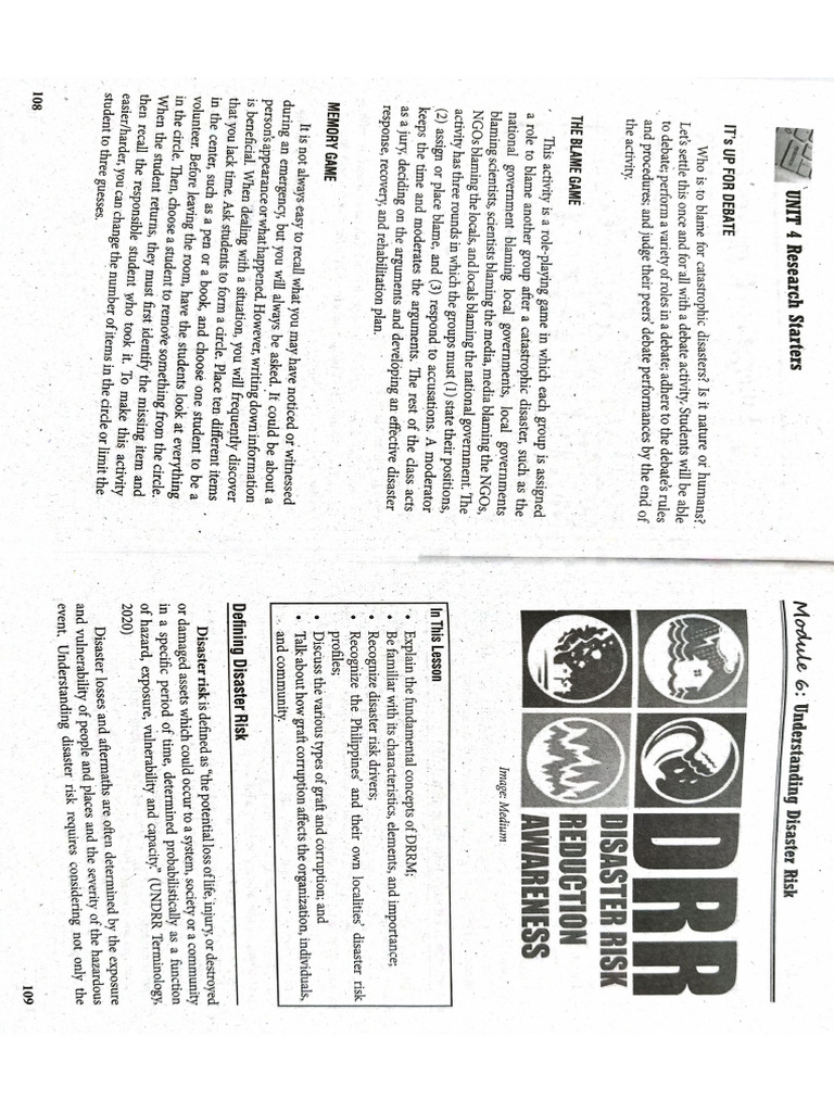 Understanding Disaster Risk | PDF