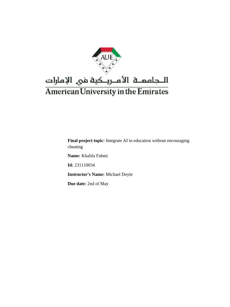 Final Academic Writing Essay | PDF | Artificial Intelligence | Intelligence (AI) & Semantics