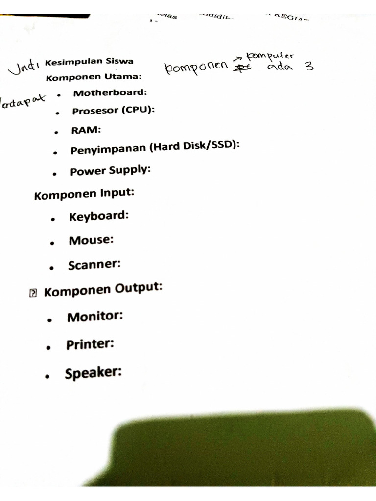Komponen Komputer | PDF