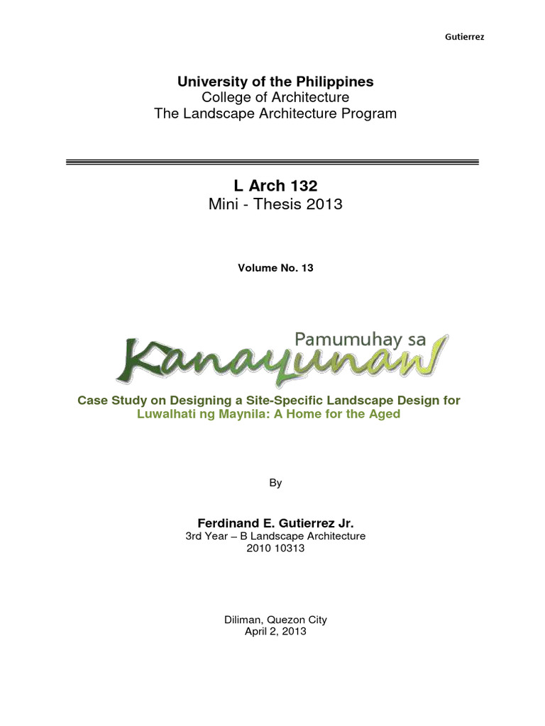 Pamumuhay Sa Kanayunan Case Study On Des | PDF | Case Study | Wound