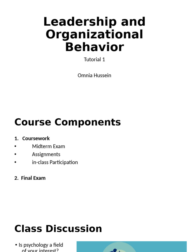 Tutorial 1 Leadership | PDF | Psychology | Organizational Behavior