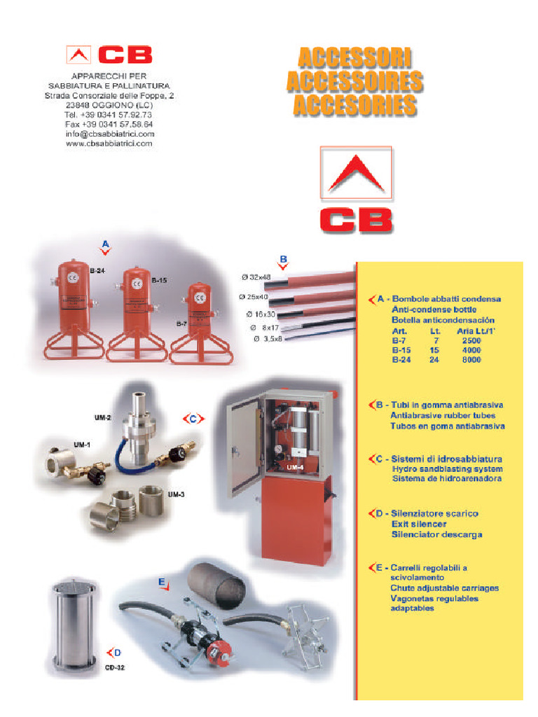 Accessorios Arenadores | PDF