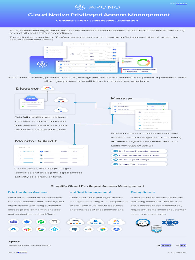 Apono – Cloud Native PAM | PDF | Regulatory Compliance | Computing