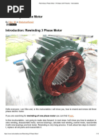 3 Phase Motor Rewinding Guide | PDF | Electric Motor | Electrical Equipment