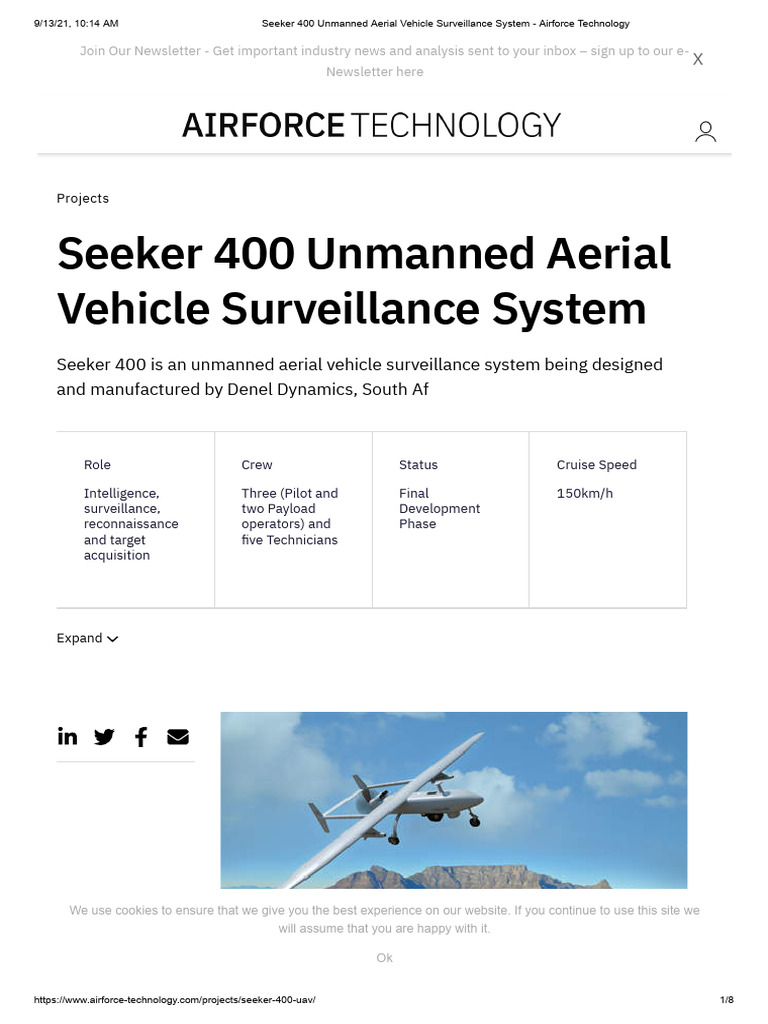 Seeker 400 UAV Surveillance System | PDF | Aviation | Aircraft