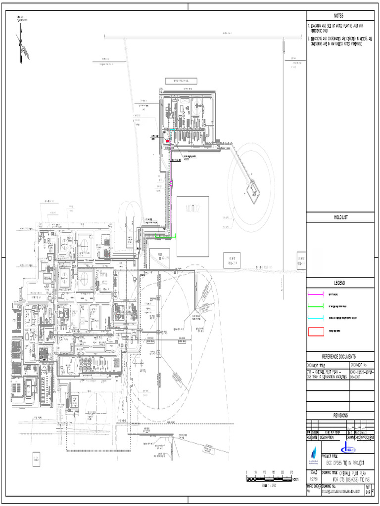 3112-CPEC-C013-ISGP-U10000-MP-4024-00001 - 01R Overall Plot Plan For OT3 (DSCS6) Tie Ins | PDF