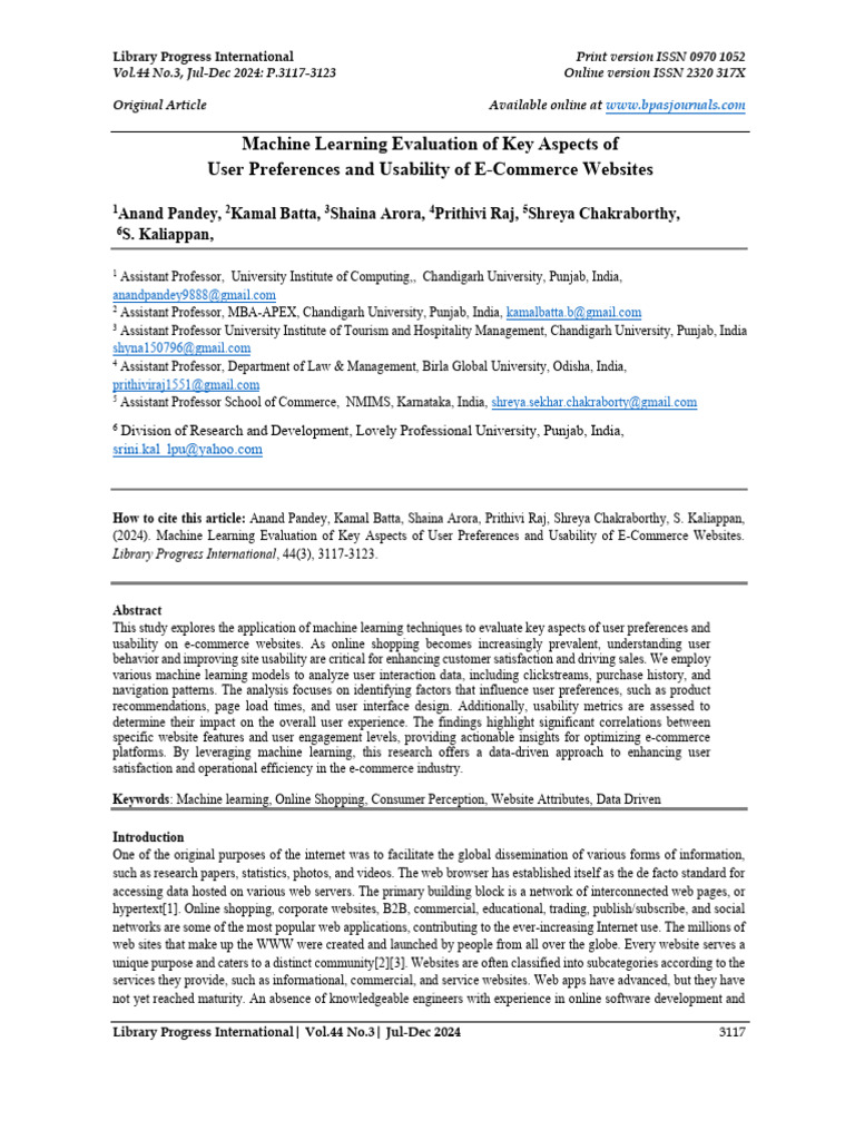 E-Commerce Usability Insights | PDF | Usability | E Commerce