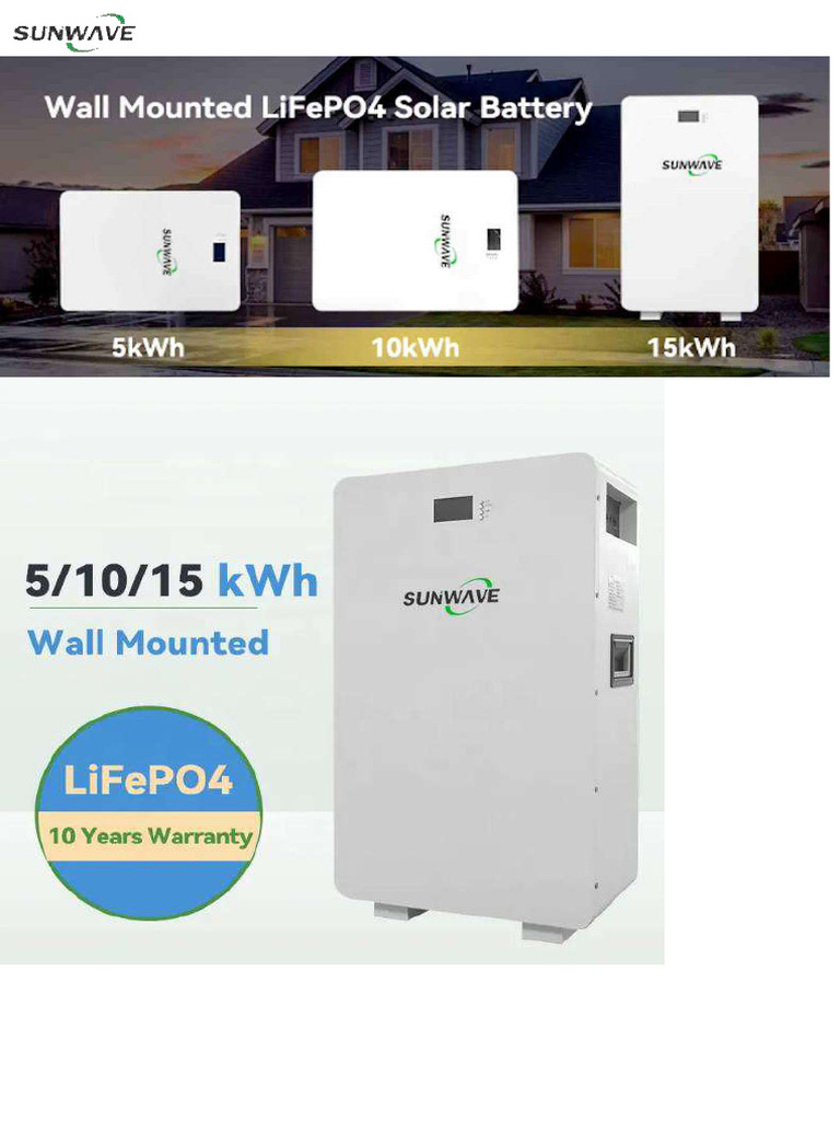 Акумуляторний блок LiFEPo4 HZEB-LCT-10 206Ah 10.547Wh Sunwave 55 | PDF