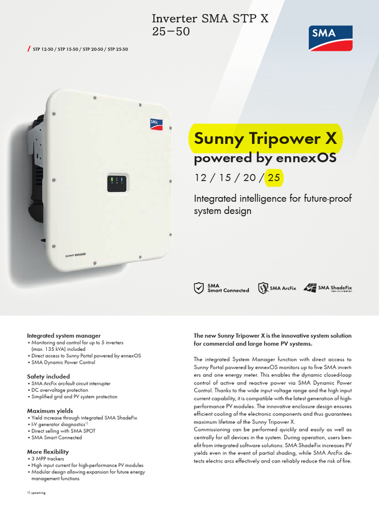 Inverter SMA STP X 25-50 | PDF | Manufactured Goods | Electronic ...