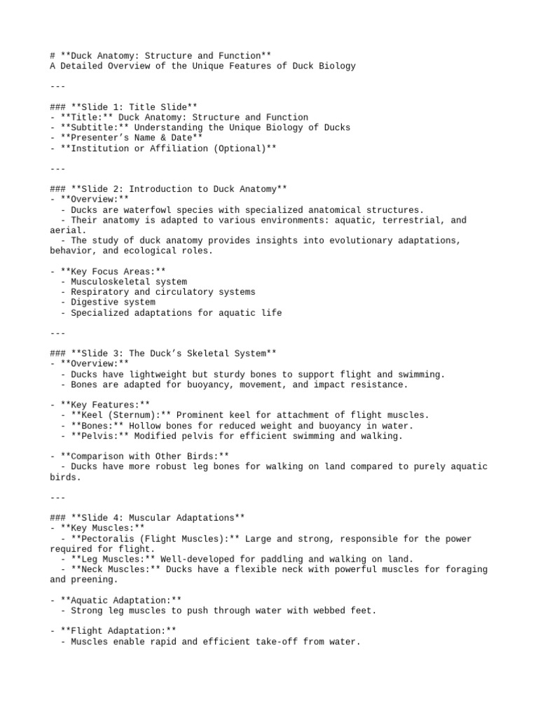 Res 1 | PDF | Anatomy | Birds