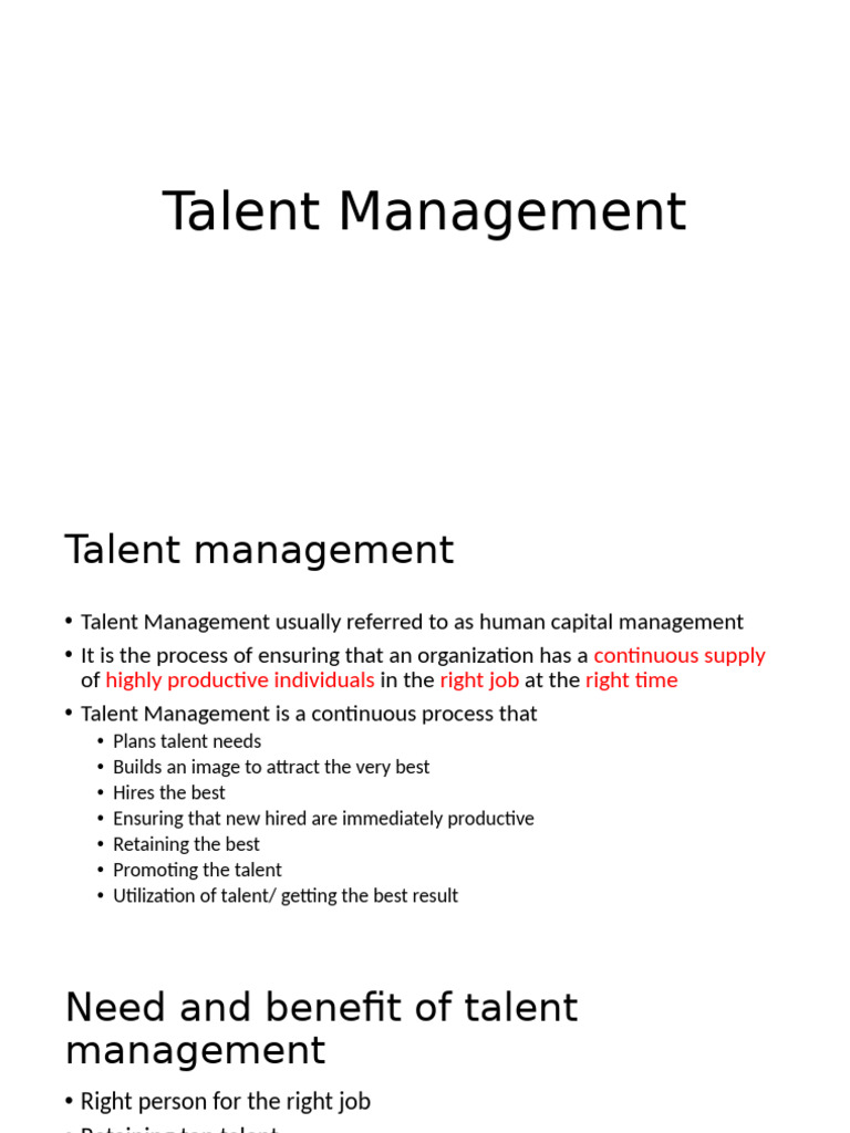TKM Module 2 | PDF | Employee Retention | Talent Management