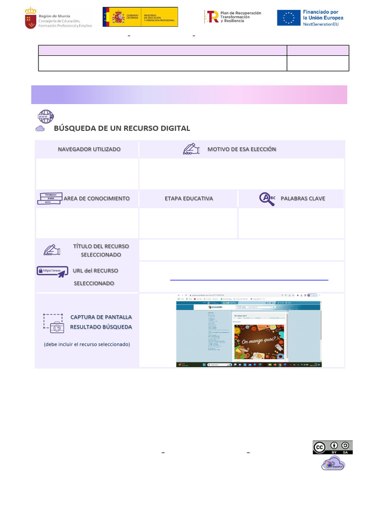 Plantilla Elaboración Tarea 2 | PDF | Licencia Creative Commons | Aprendizaje