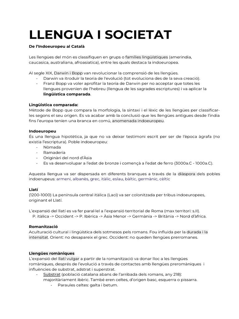 Llengua I Societat | PDF