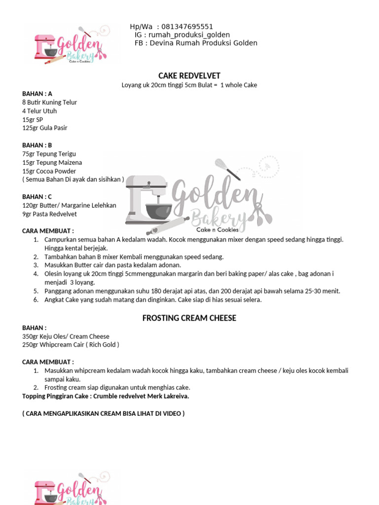 Materi 8 Macam Cake Slice | PDF