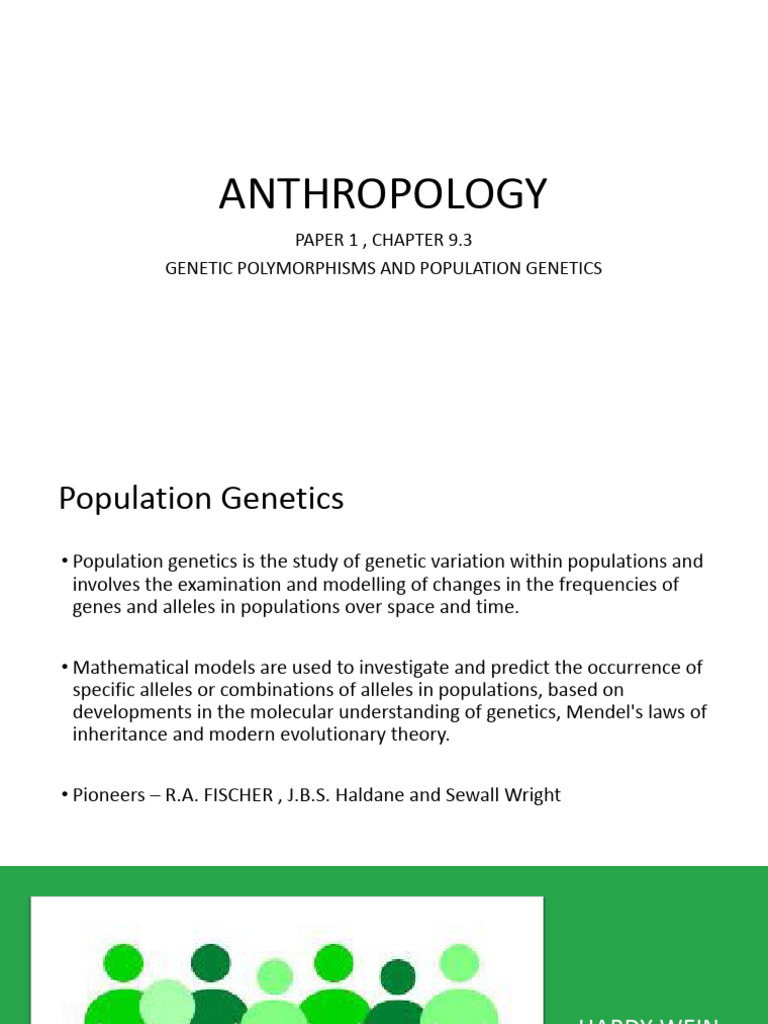 Anthropology 9 3 PPTX 42 | PDF | Population Genetics | Polymorphism ...