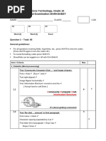 CAT Practical Past Paper (TERM1) | PDF | Paragraph | Spreadsheet