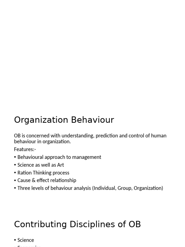 Intro of OB | PDF | Self-Improvement | Science & Mathematics