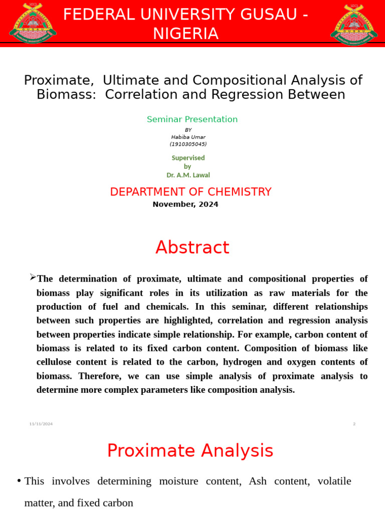 Habiba Umar Siwes Ppt-2 | PDF | Cellulose | Lignin