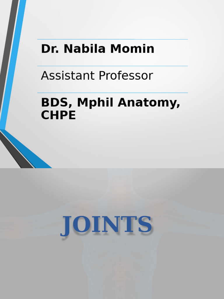 Joints | PDF | Cartilage | Joint