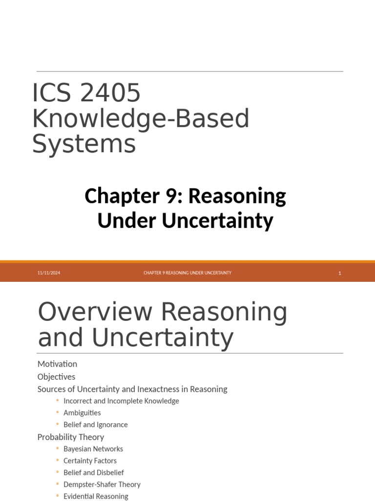 Chapter 10 Reasoning Under Uncertainty | PDF | Probability | Uncertainty