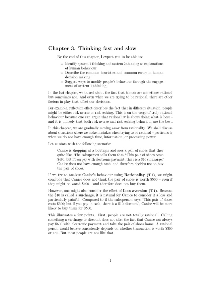 03 Thinking Fast and Slow | PDF | Fallacy | Logical Consequence
