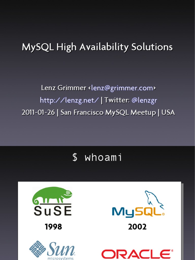 Mysql High Availability Solutions | PDF | Replication (Computing) | System Software