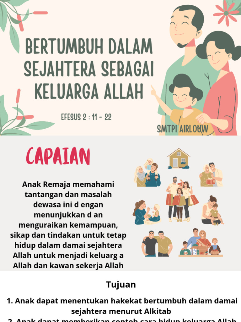 Bertumbuh Dalam Sejahtera Sebagai Keluarga Allah | PDF | Agama & Spiritualitas | Pengembangan Diri