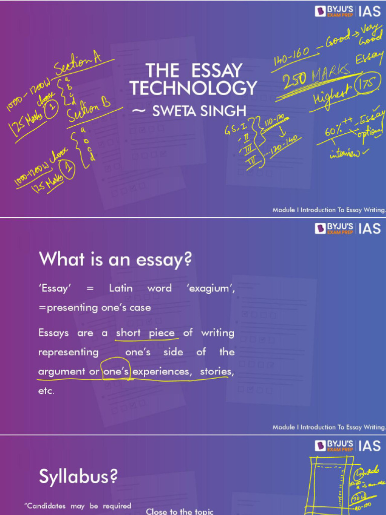Essay Lecture 1 Part A 76 | PDF