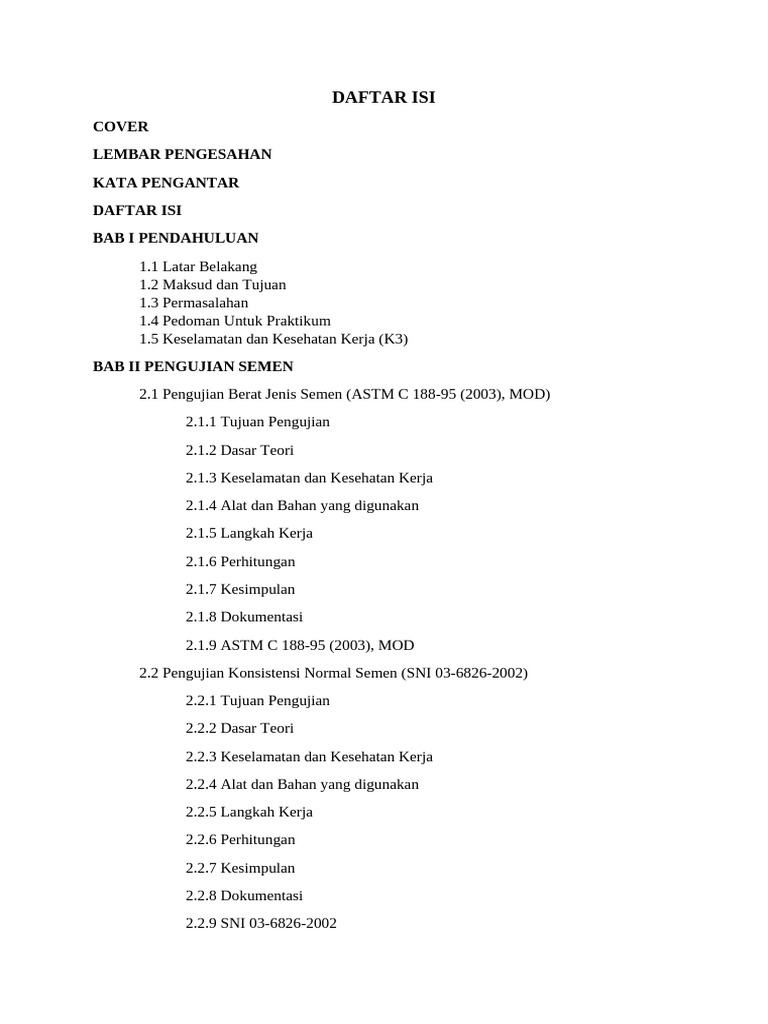 Daftar Isi | PDF