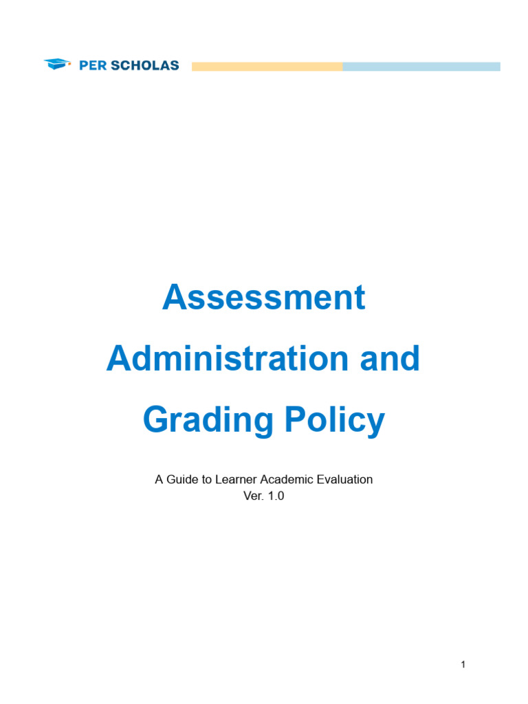 Assessment Administration and Grading Policy (Learners) | PDF | Educational Assessment | Learning
