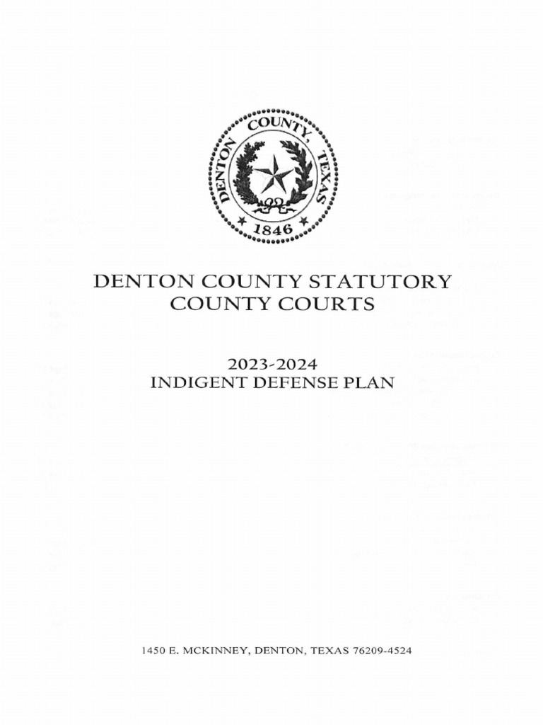 Indigent Defense Plan - Denton County Statutory County Courts - 2023 ...
