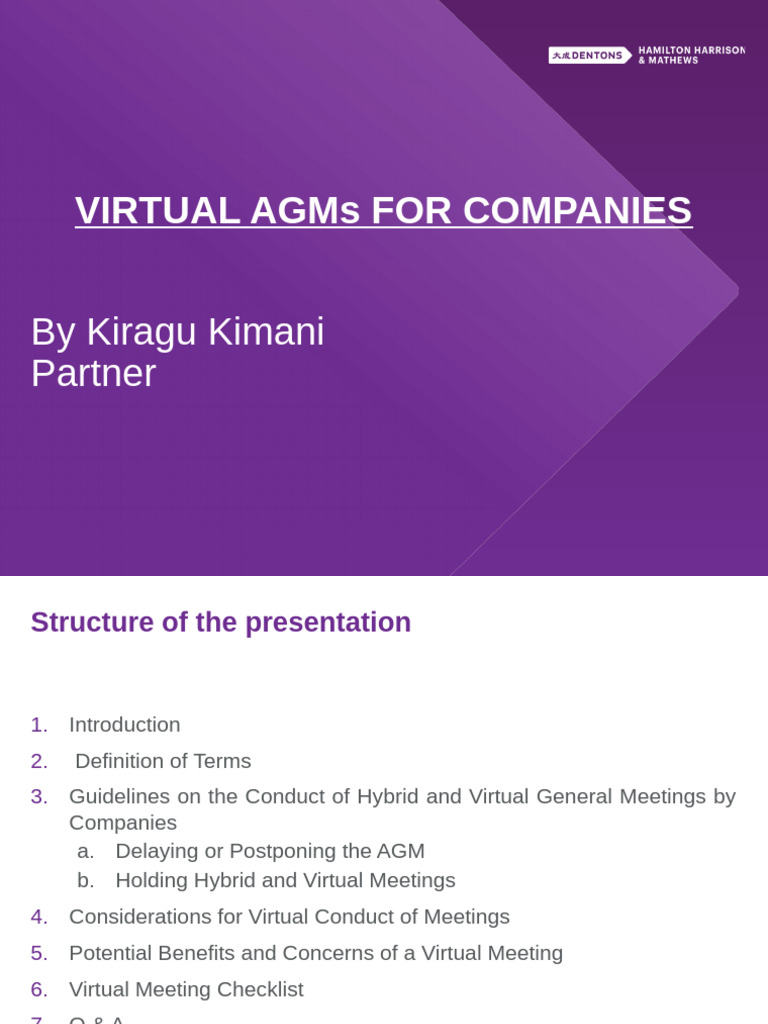 Virtual Agms by Companies | PDF | Articles Of Association | Web Conferencing
