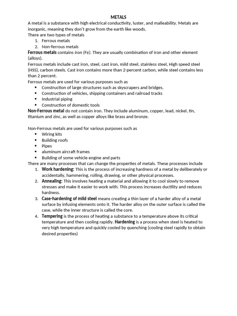 D T Metal Note | PDF