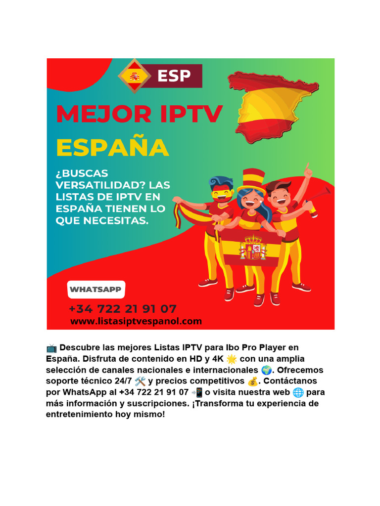 Listas IPTV para Ibo Pro Player | PDF | Televisión | Internet