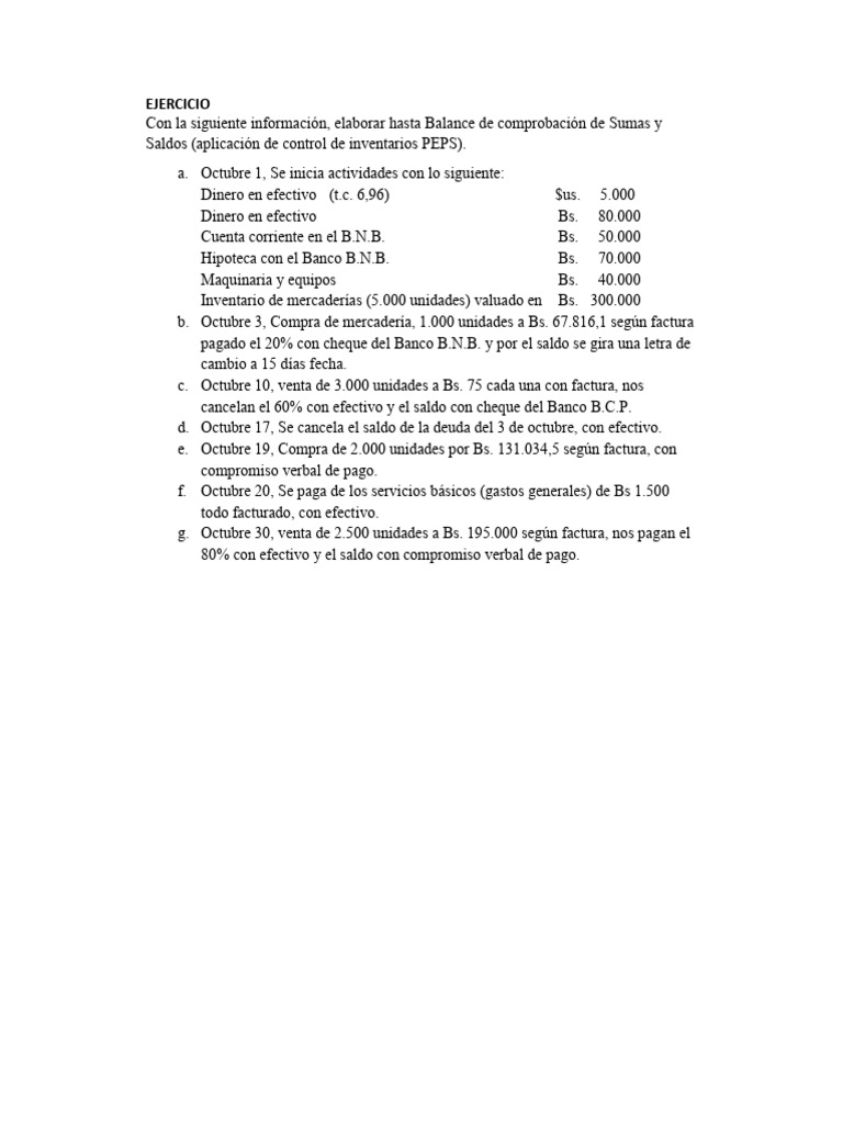 Ejercicio Completo | PDF