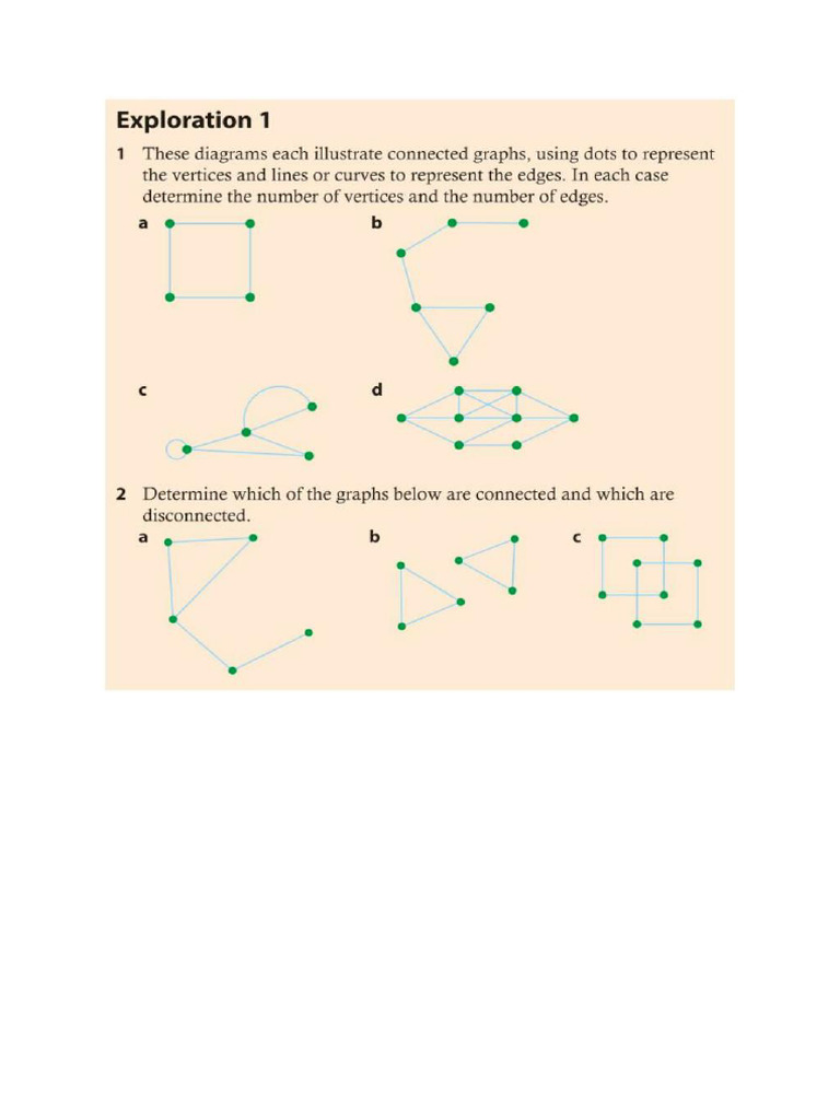 Exploration 1 Intro To Graph Theory | PDF