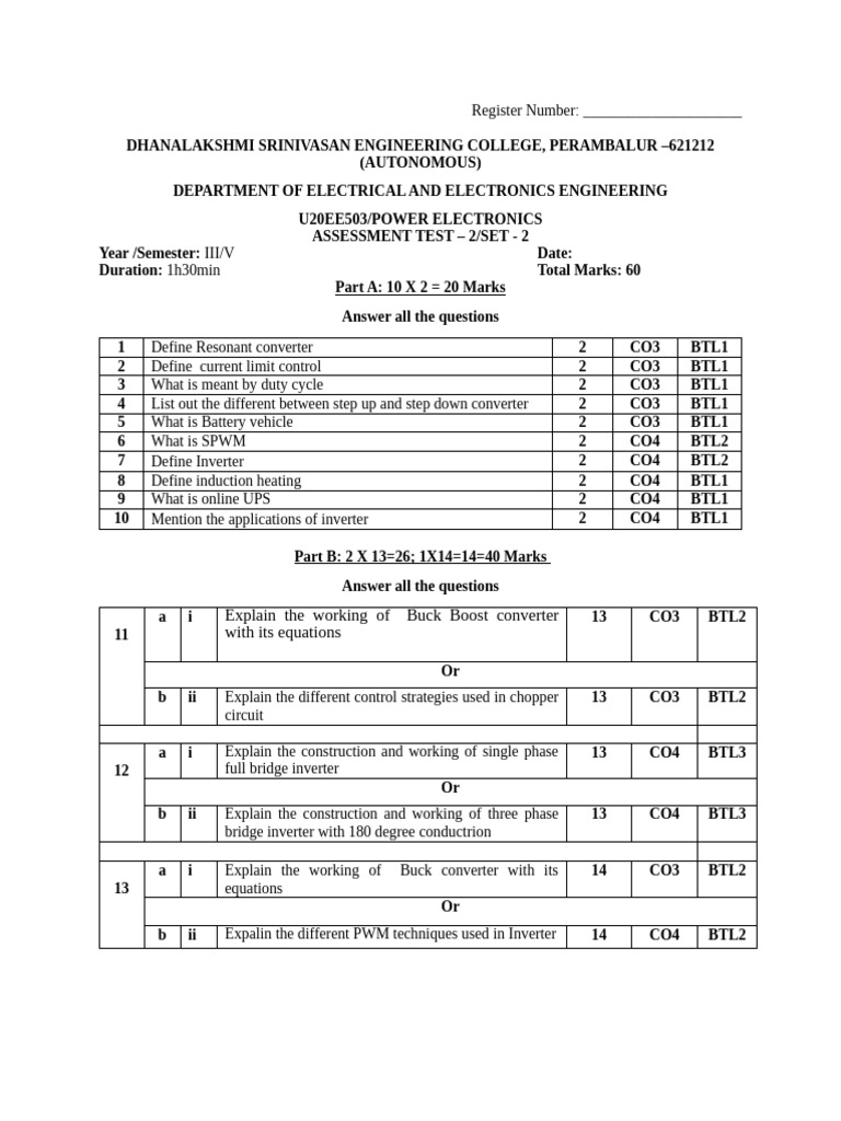 Power Electronics IAT2 SET2 | PDF | Power Inverter | Power Electronics