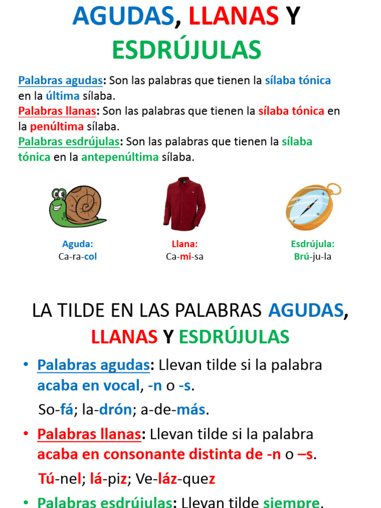 Reglas de Acentuación en Español | PDF | Artes del Lenguaje y ...