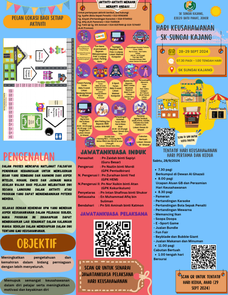 Brochure Hari Keusahawanan SKSK Tahun 2024 | PDF