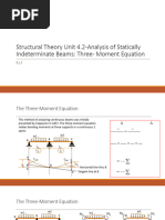 Structural Theory (Three Moment Equation) | PDF | Beam (Structure) | Structural Engineering