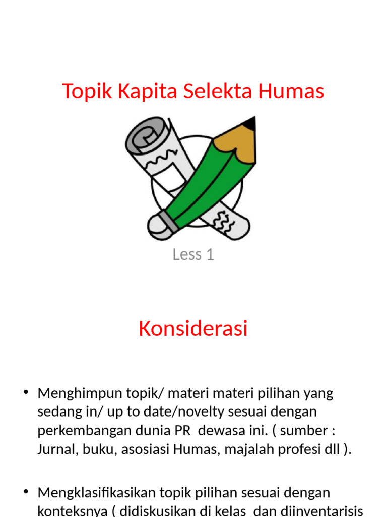 Kapsel Humas 1 | PDF