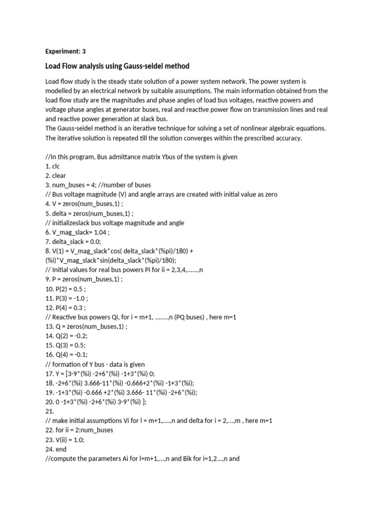 Experiment No.3 PSA | PDF | Electricity | Electrical Engineering