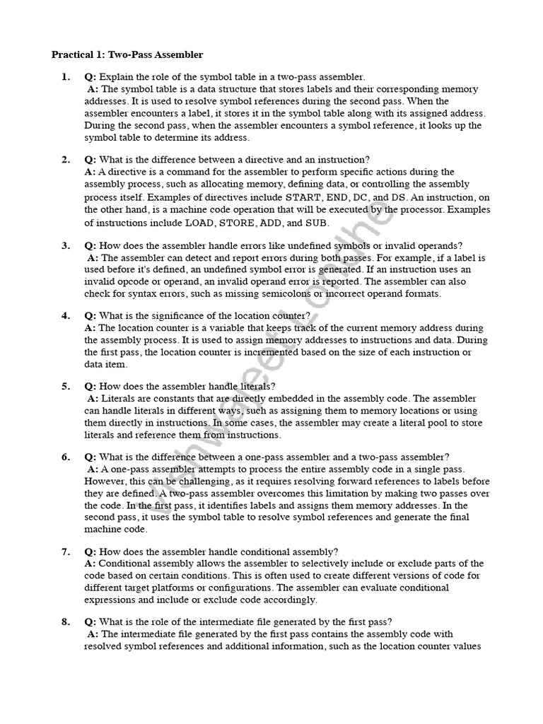 spos-viva questions with Sol | PDF | Assembly Language | Scheduling (Computing)