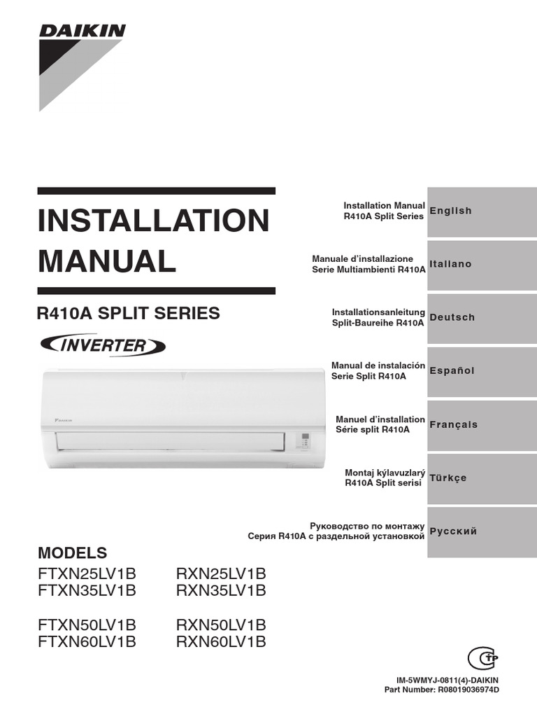 FTXN-L-RXN-L - Installation Manuals - Spanish | PDF | Aire acondicionado | Reciclaje