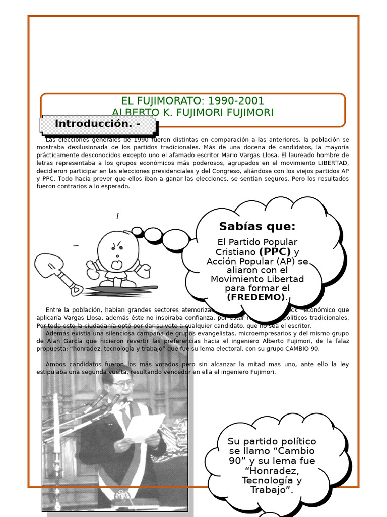 Ficha de Refuerzo 5° | PDF | Perú | Gobierno