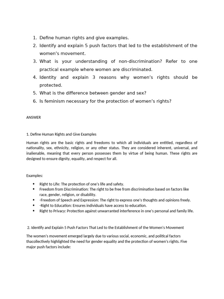 women rights | PDF | Discrimination | Woman